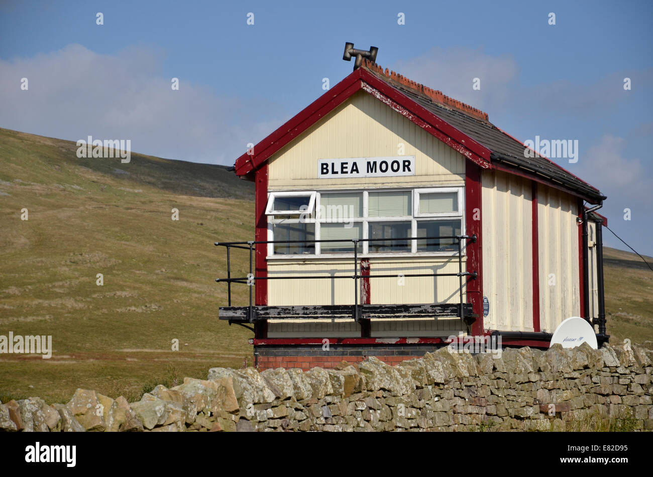 Blea Moor signal box on the Carlisle to Settle railway line in the ...