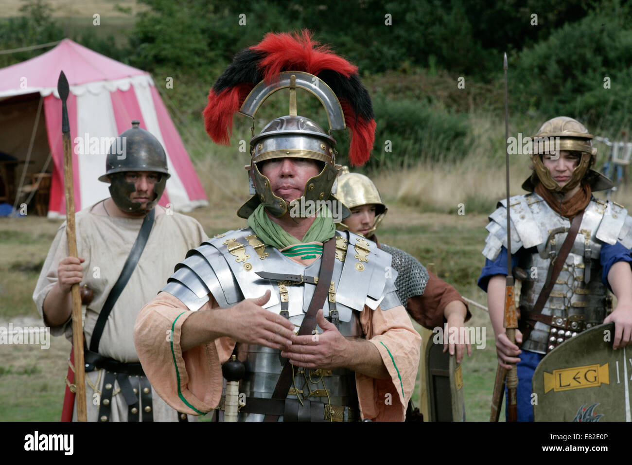 Roman legion re-enactment Stock Photo - Alamy
