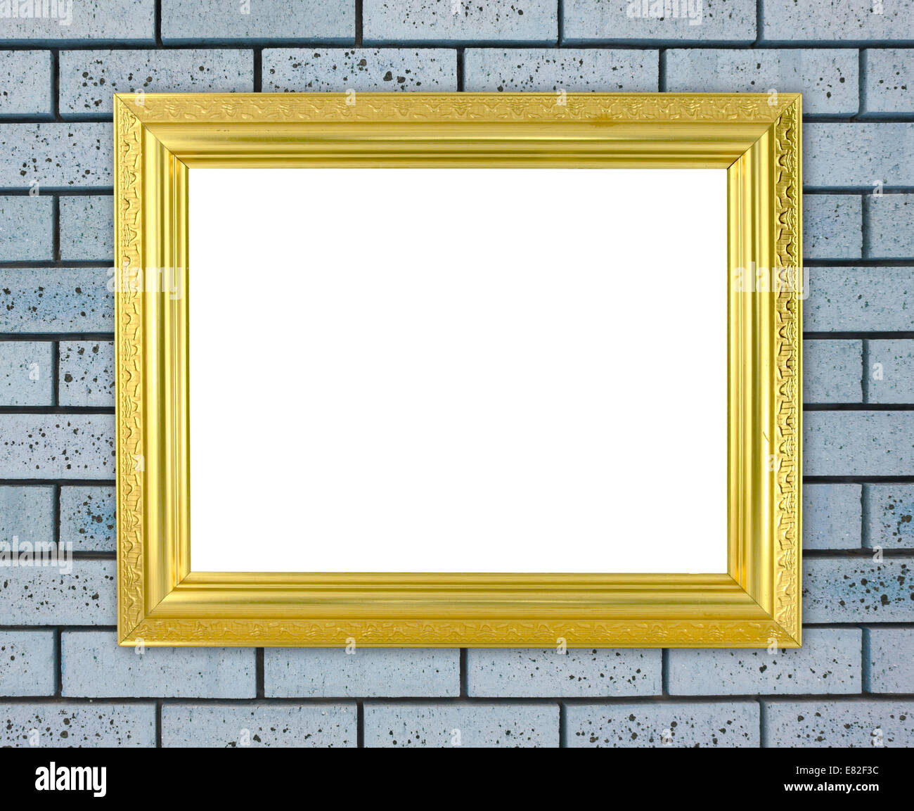 Gold brick wall hi-res stock photography and images - Alamy
