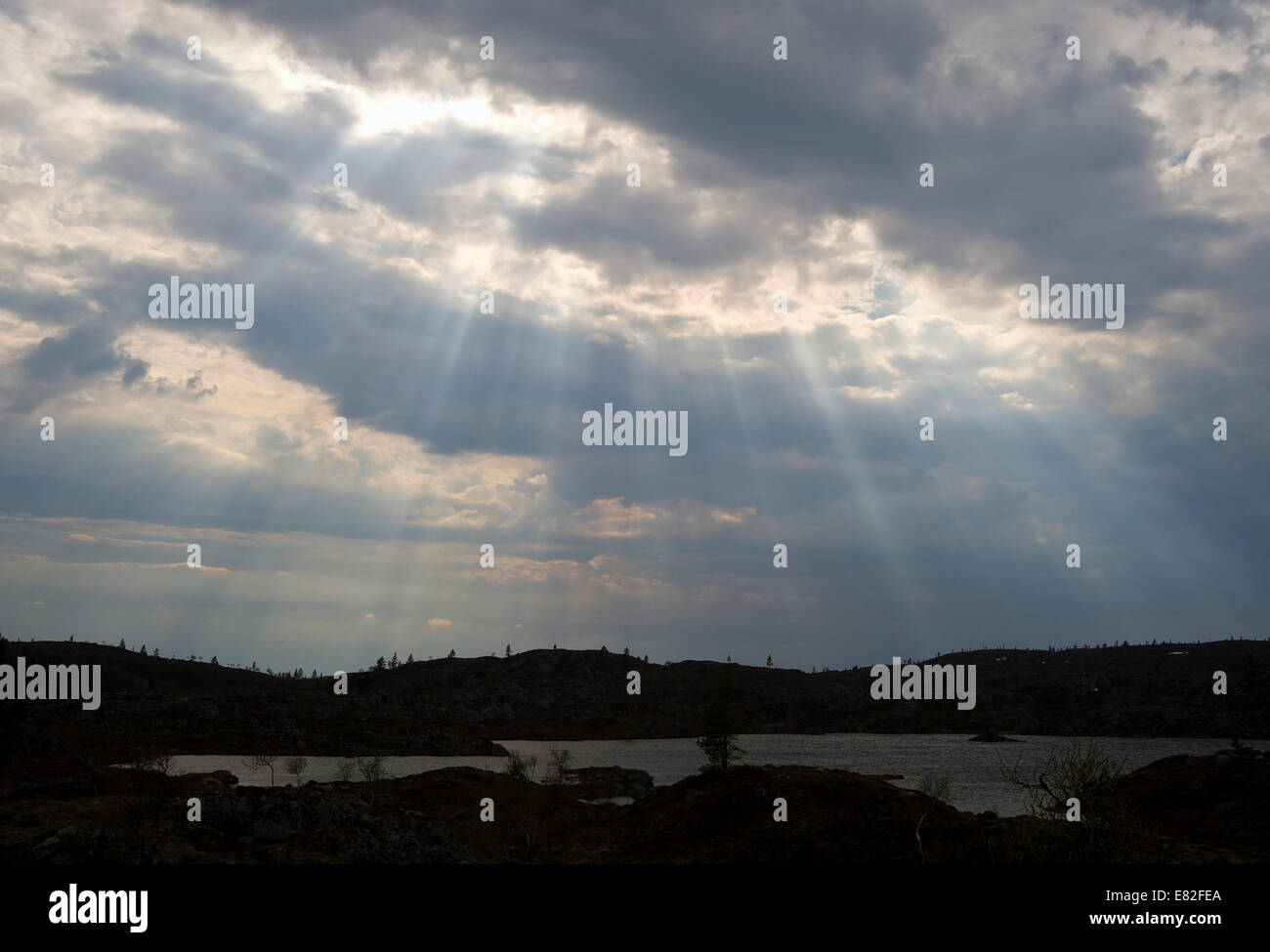Dark sky is clearing Stock Photo - Alamy