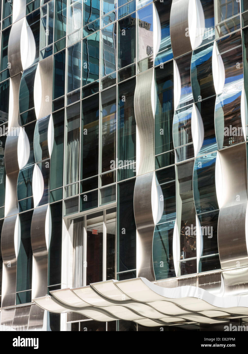 Front Entrance Awning and Details, One57 Highrise Building, 57th Street ...