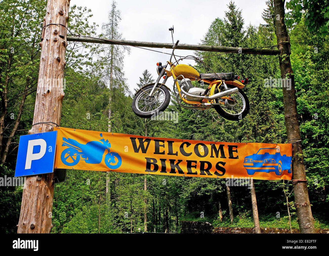 Welcome bikers hi-res stock photography and images - Alamy