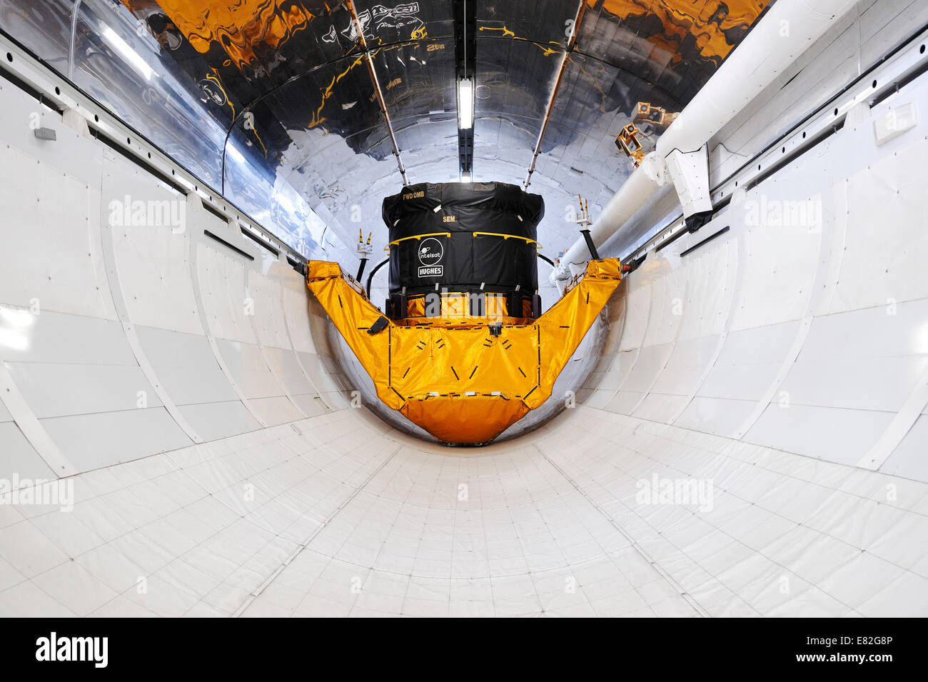 USA, Florida, Merritt Island, Kennedy Space Center, satellite in Space ...