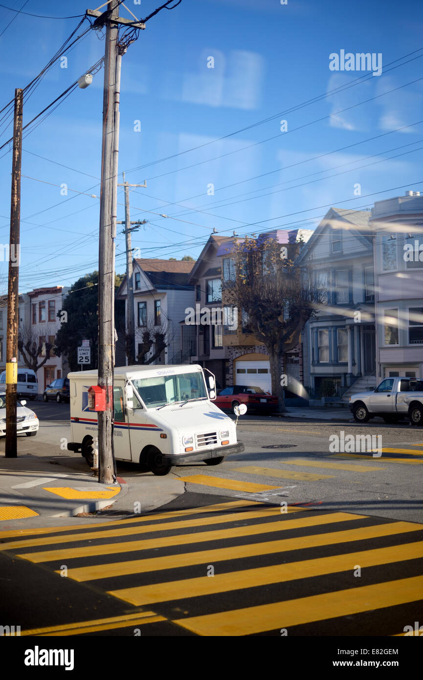 USA, California, San Francisco, post car parking in street Stock Photo ...