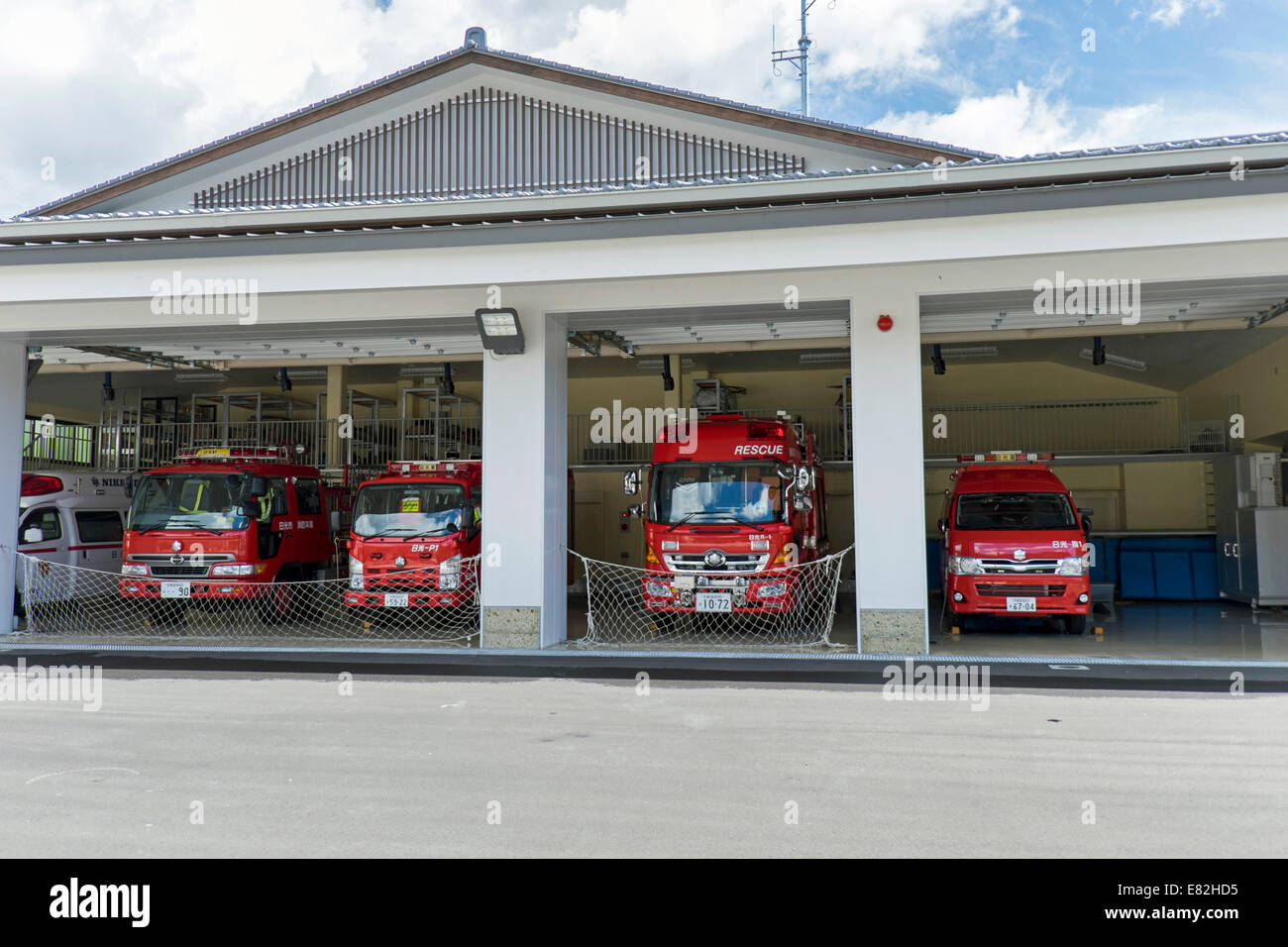 Japan, Nikko, fire station Stock Photo - Alamy