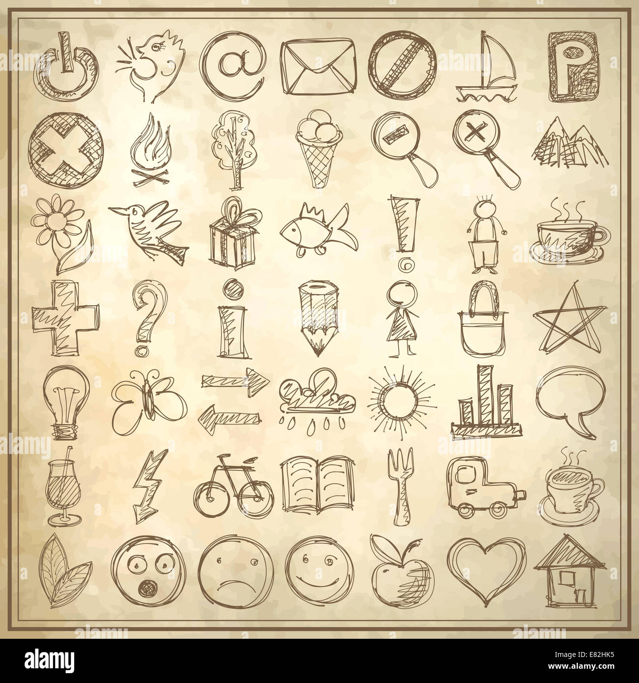 Sticker hand drawing symbol arrow hi-res stock photography and images ...