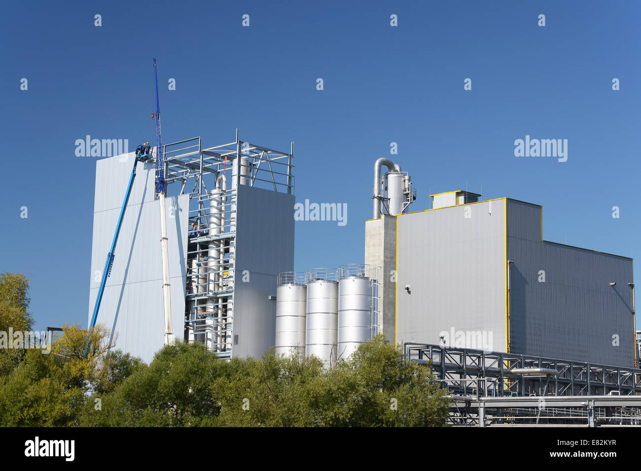Germany, Exterior of sugar refinery Stock Photo - Alamy