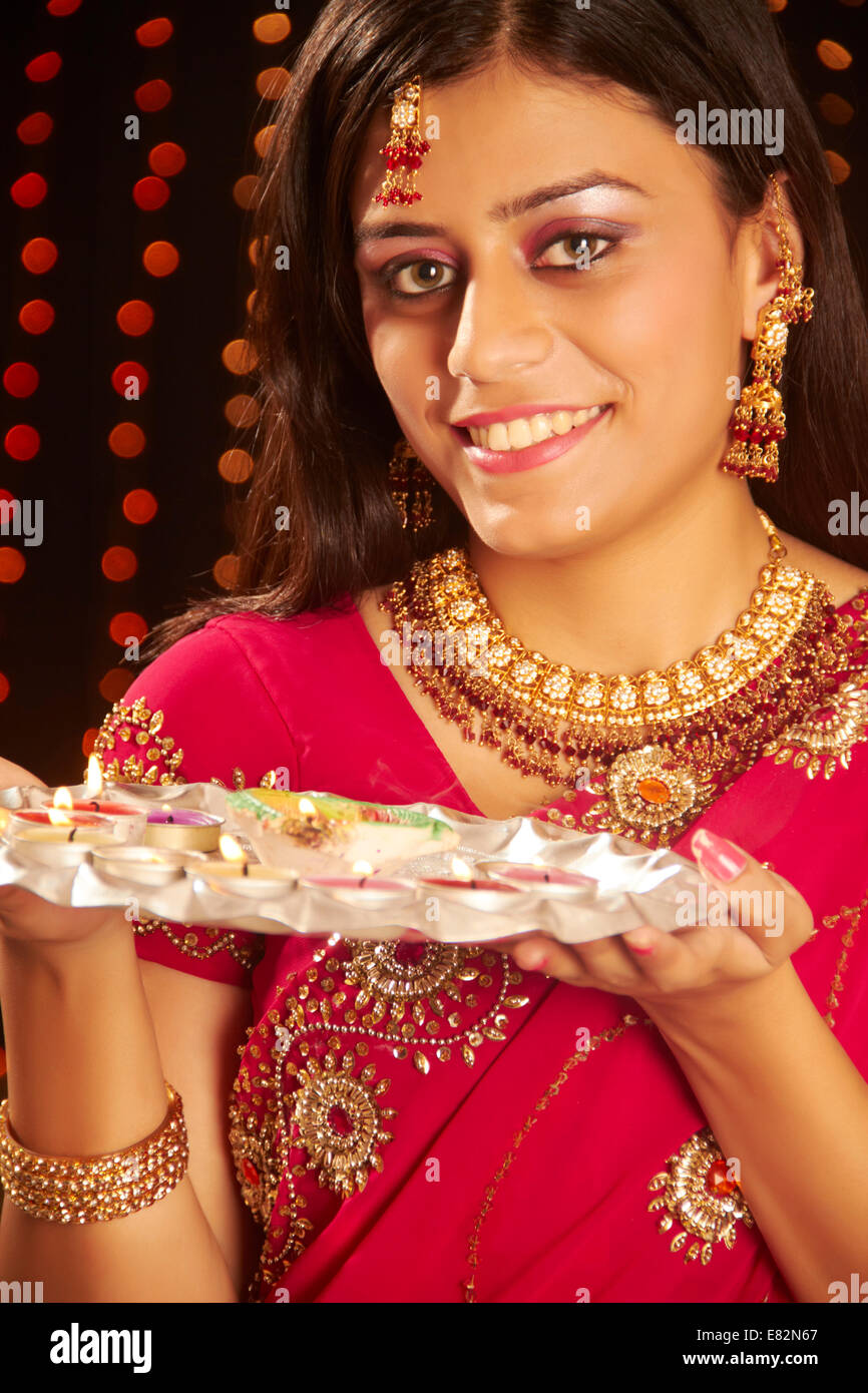 indian diwali Festival diya Worship Stock Photo - Alamy