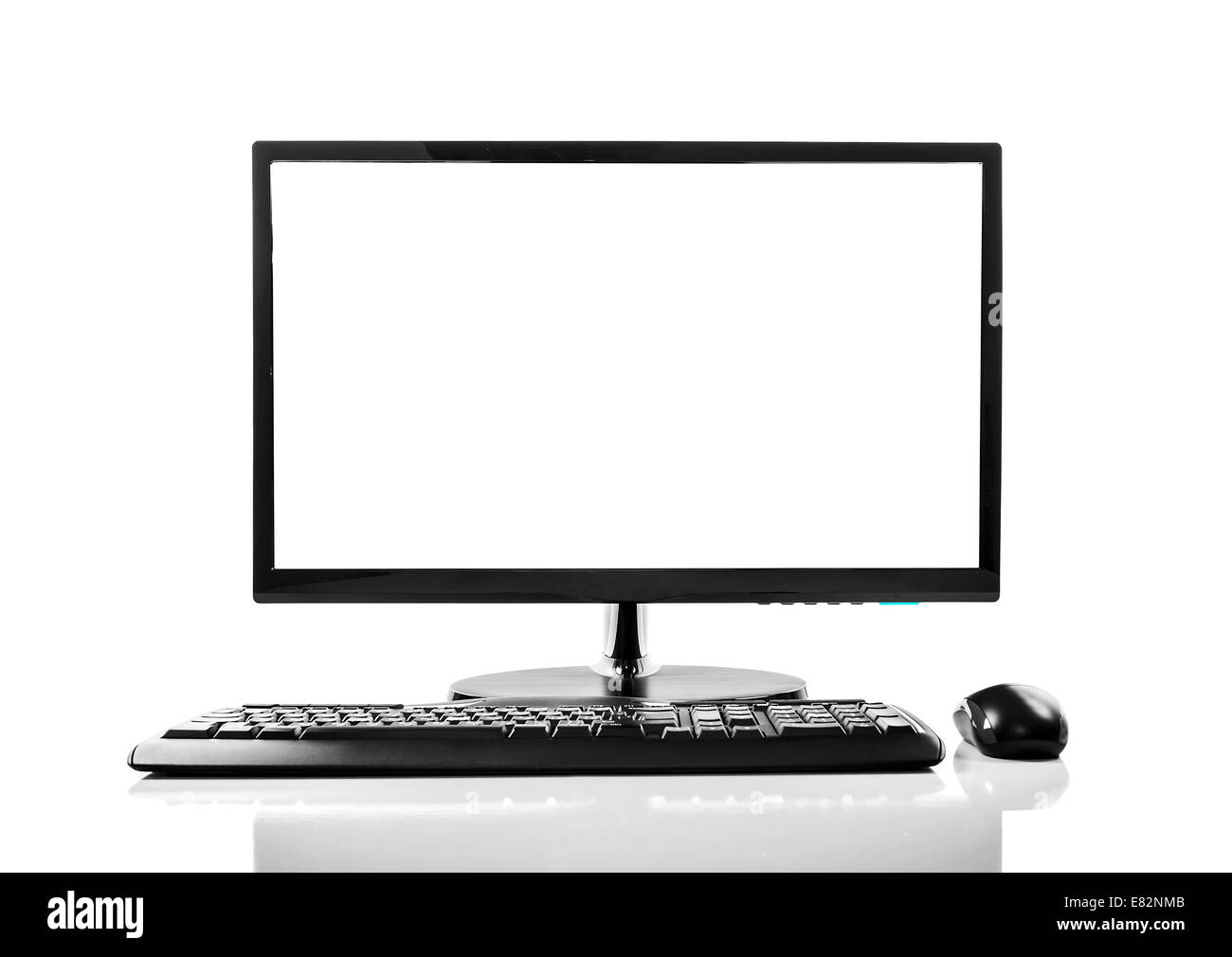 Desktop computer isolated on a white background Stock Photo - Alamy