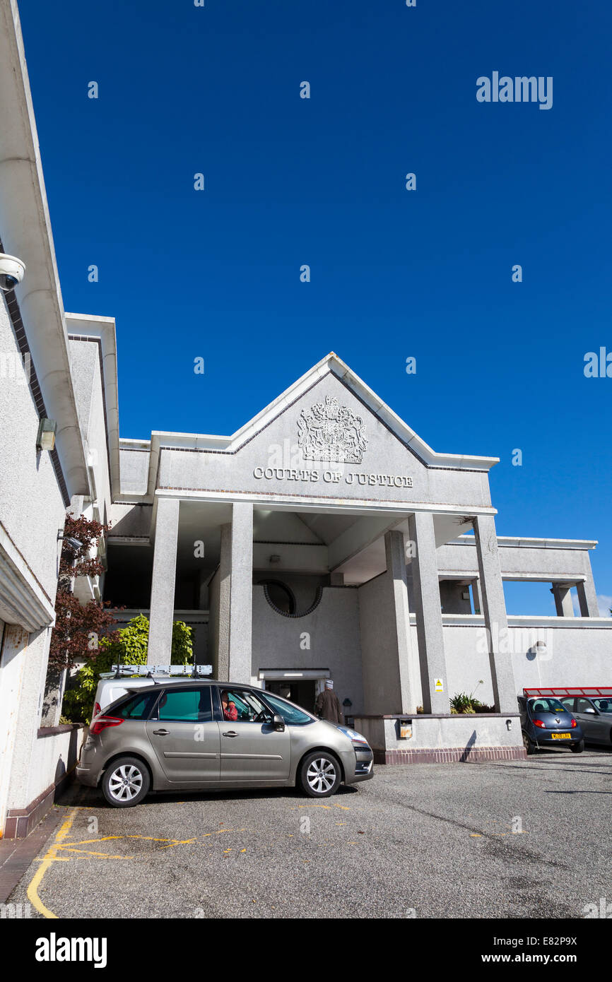 Truro courts of justice crown court building exterior front entrance ...