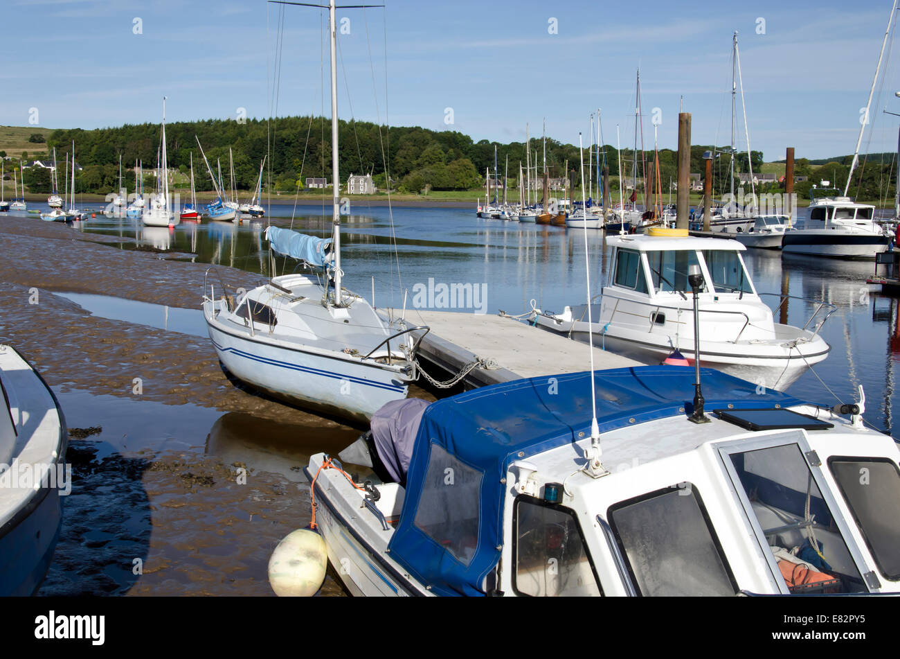 Pleasure boats in the marina at the scallop fishing town of ...