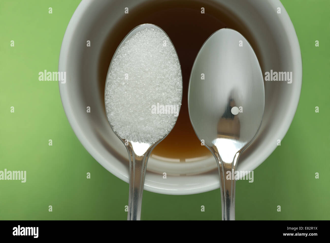 Artificial non-sugar sweeteners polyols or natural granulated sucrose ...