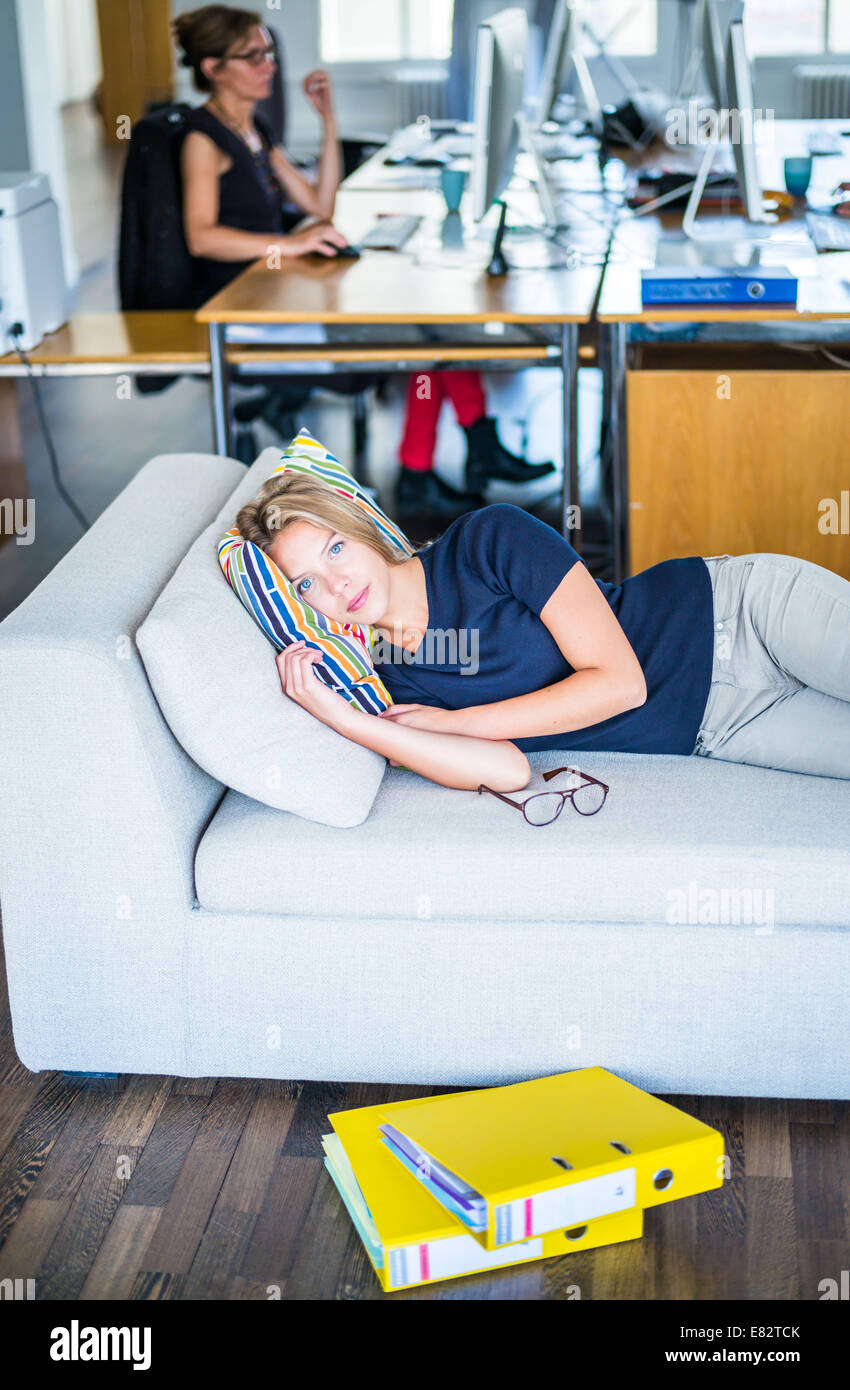 Nap office couch hi-res stock photography and images - Alamy