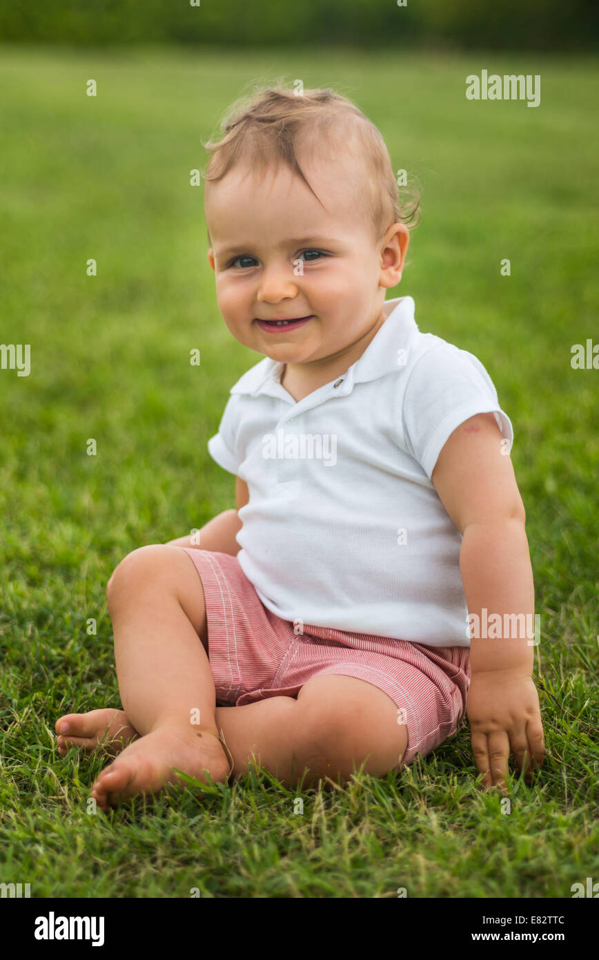 One year old baby boy Stock Photo - Alamy