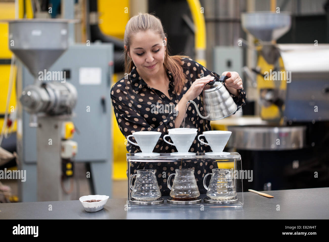 Freshly brewed coffee Stock Photo - Alamy