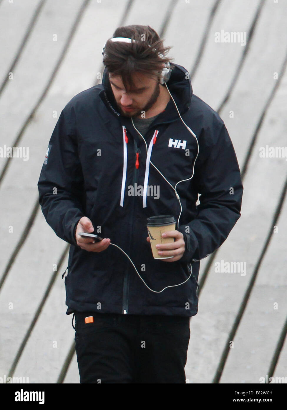 One Direction shoot a music video on Clevedon pier Featuring: Liam ...