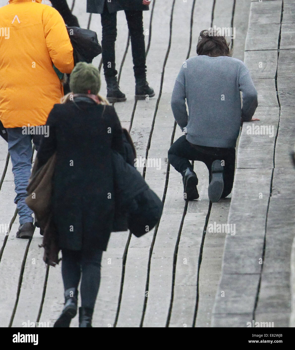 1 Direction shoot a music video on Clevedon pier Featuring: Harry ...