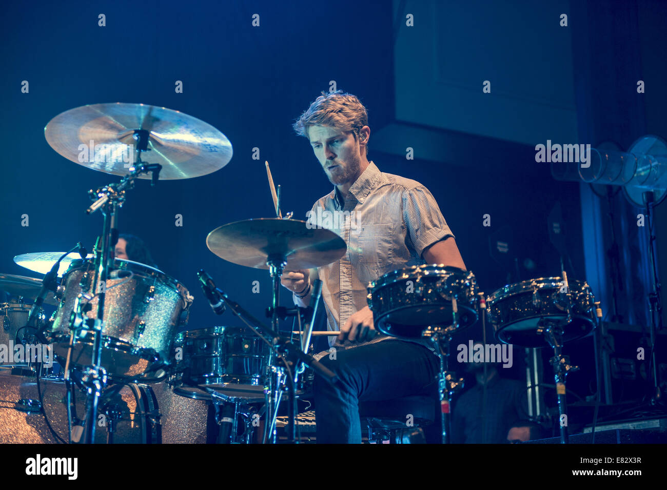 Foster The People performing live on stage at the Troxy Featuring: Mark ...