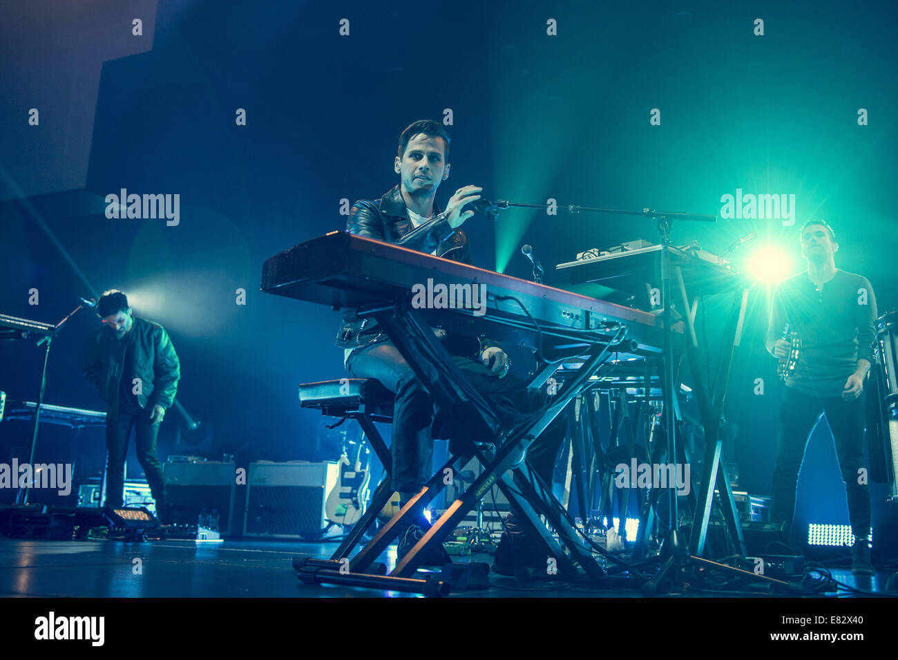 Foster The People performing live on stage at the Troxy Featuring: Mark ...