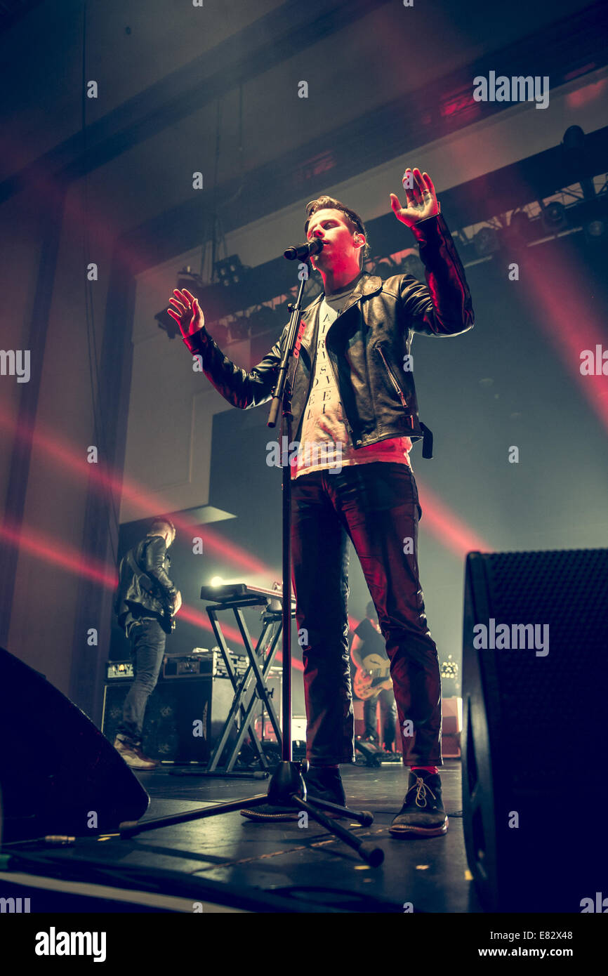 Foster The People performing live on stage at the Troxy Featuring: Mark ...