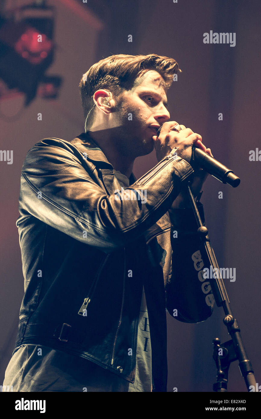 Foster The People performing live on stage at the Troxy Featuring: Mark ...