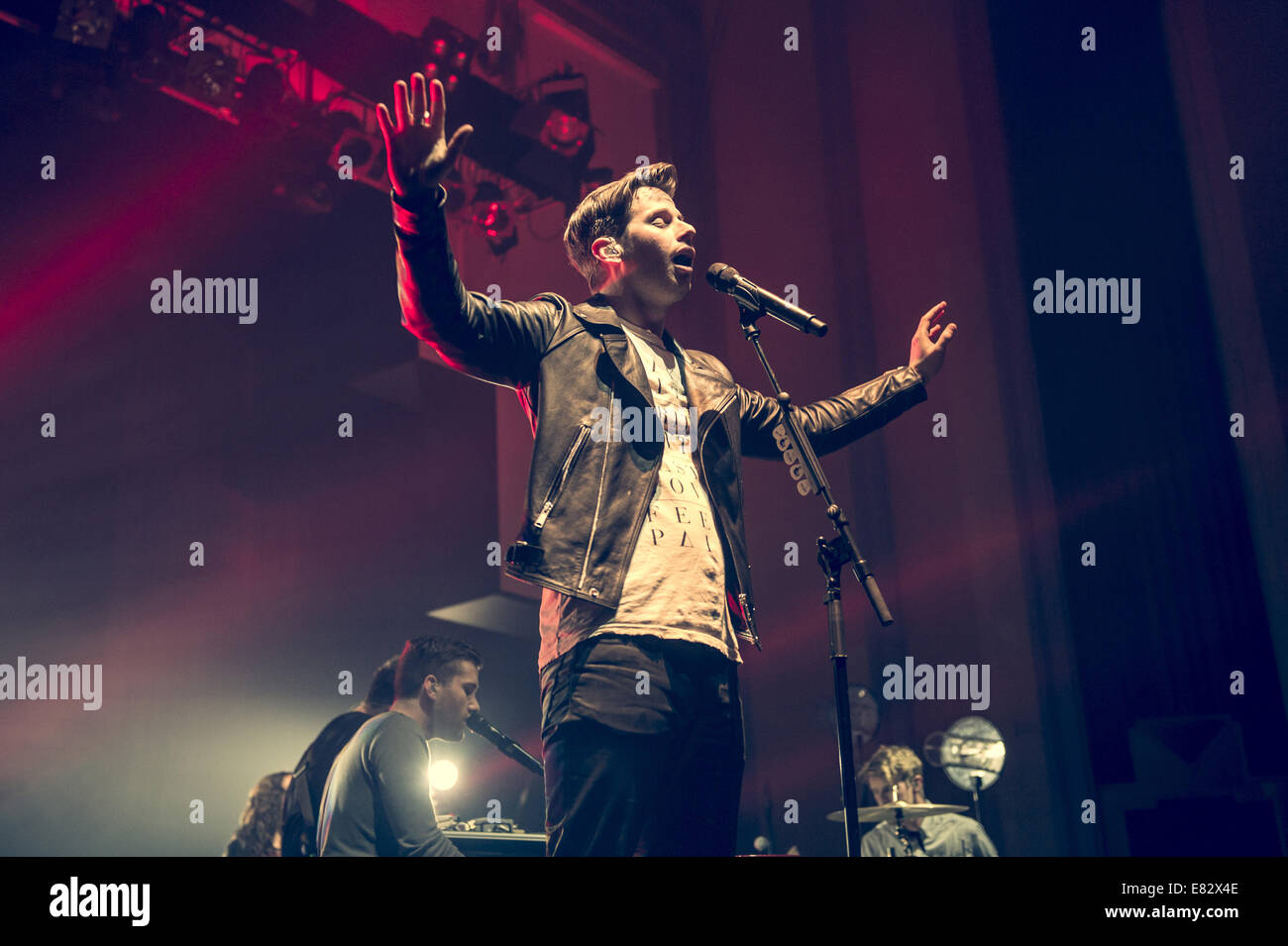 Foster The People performing live on stage at the Troxy Featuring: Mark ...