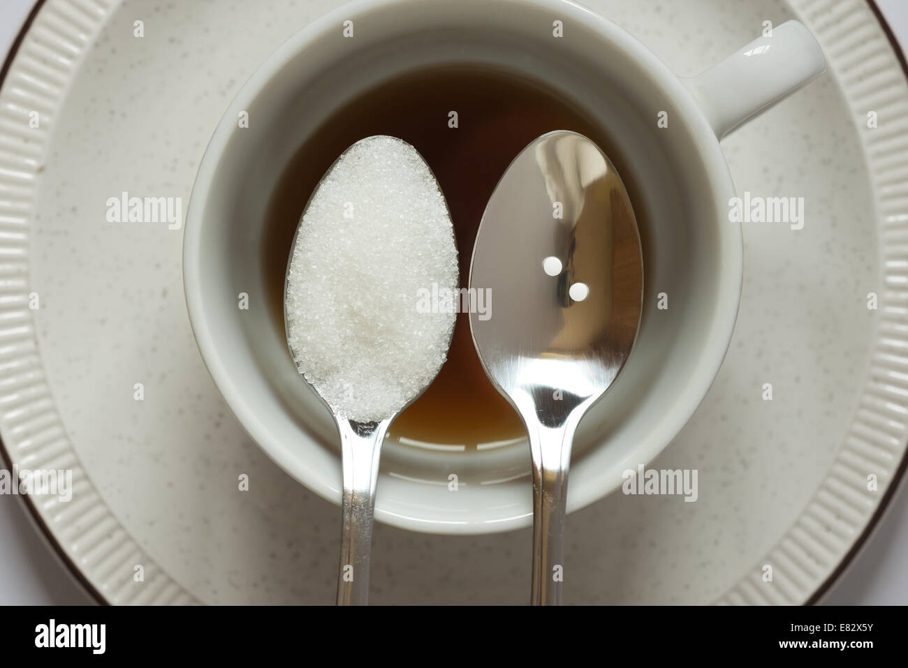 Artificial non-sugar sweeteners polyols or natural granulated sucrose ...