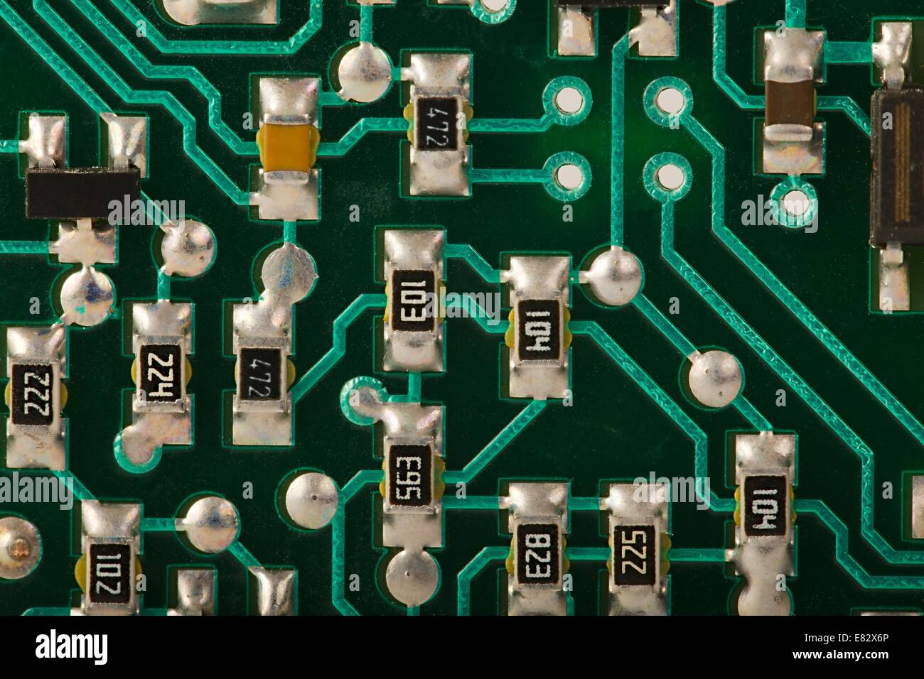 Electronic circuit board with wires hi-res stock photography and images ...