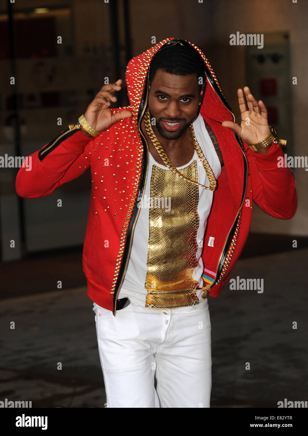 Jason Derulo pictured at BBC Radio 1 Featuring: Jason Derulo Where ...