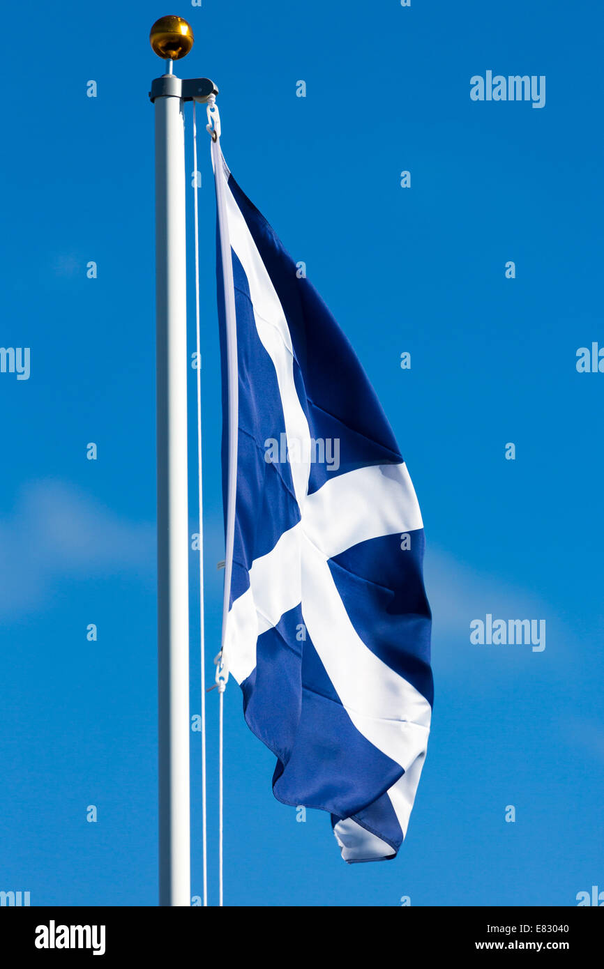 White diagonal st andrews cross hi-res stock photography and images - Alamy