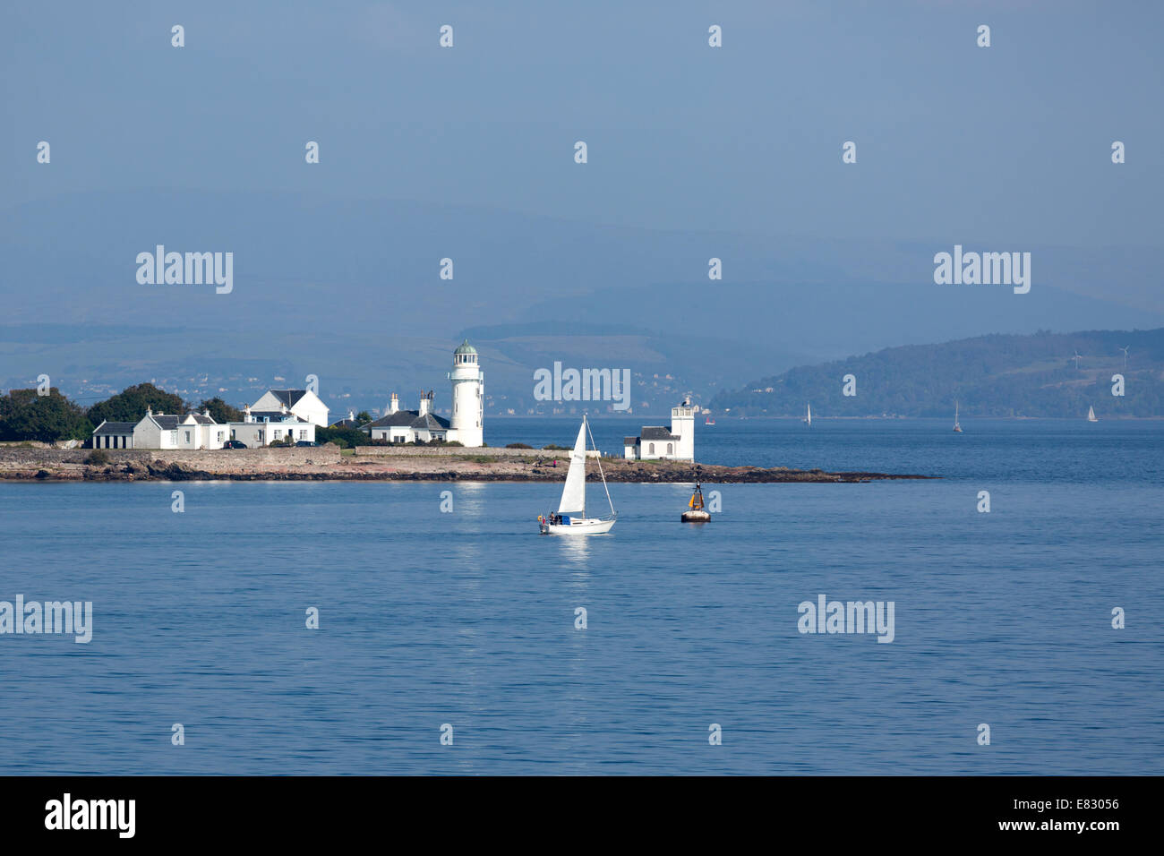 Toward Lighthouse River Clyde SCOTLAND Stock Photo - Alamy