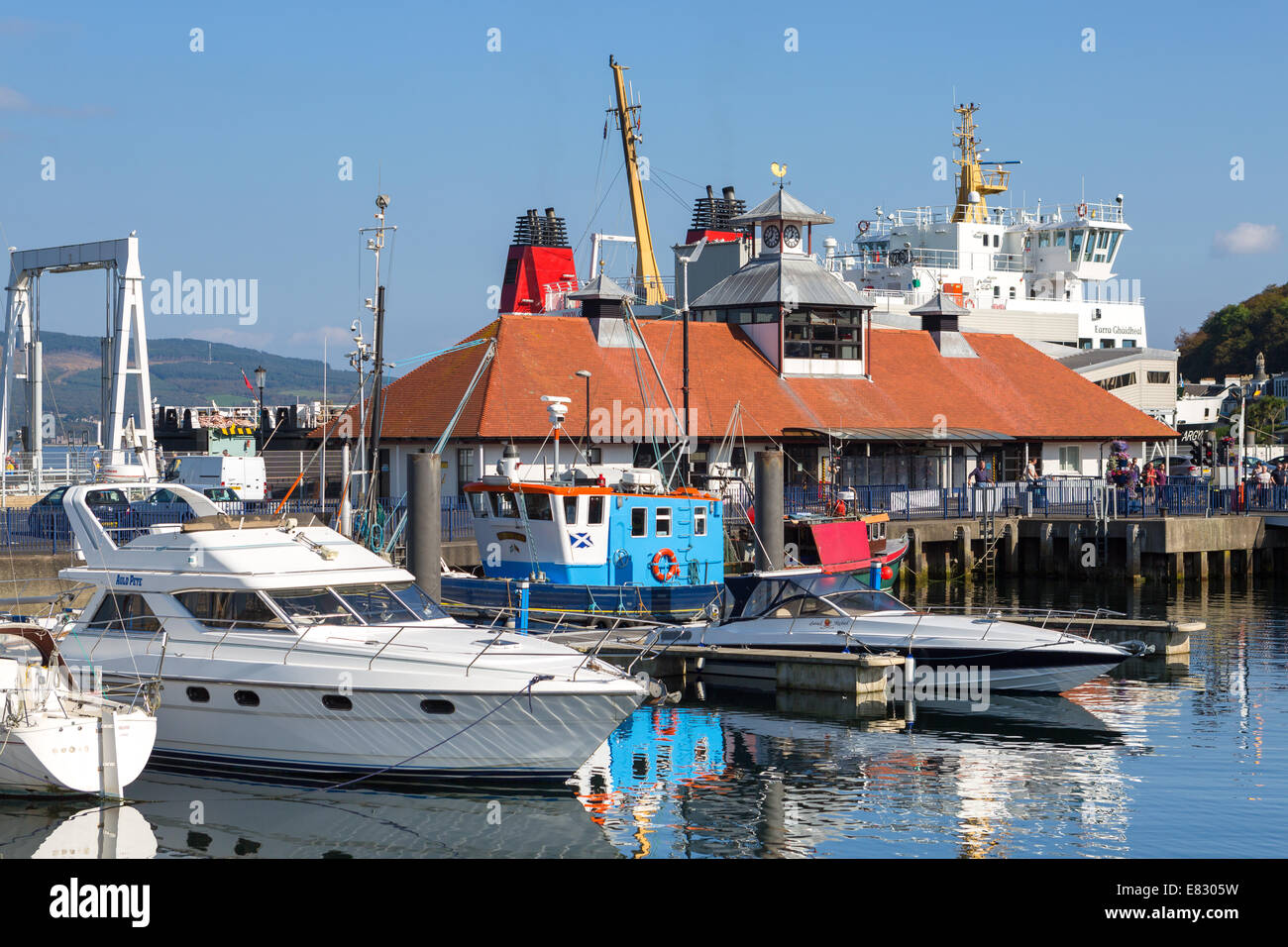 Rothesay harbour and yachting marina. Bute.Scotland UK Stock Photo - Alamy