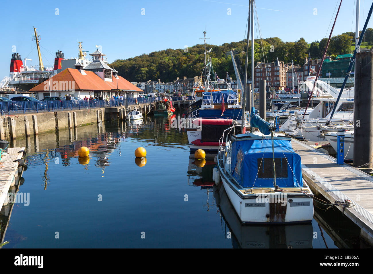 Rothesay harbour and yachting marina. Bute.Scotland UK Stock Photo - Alamy