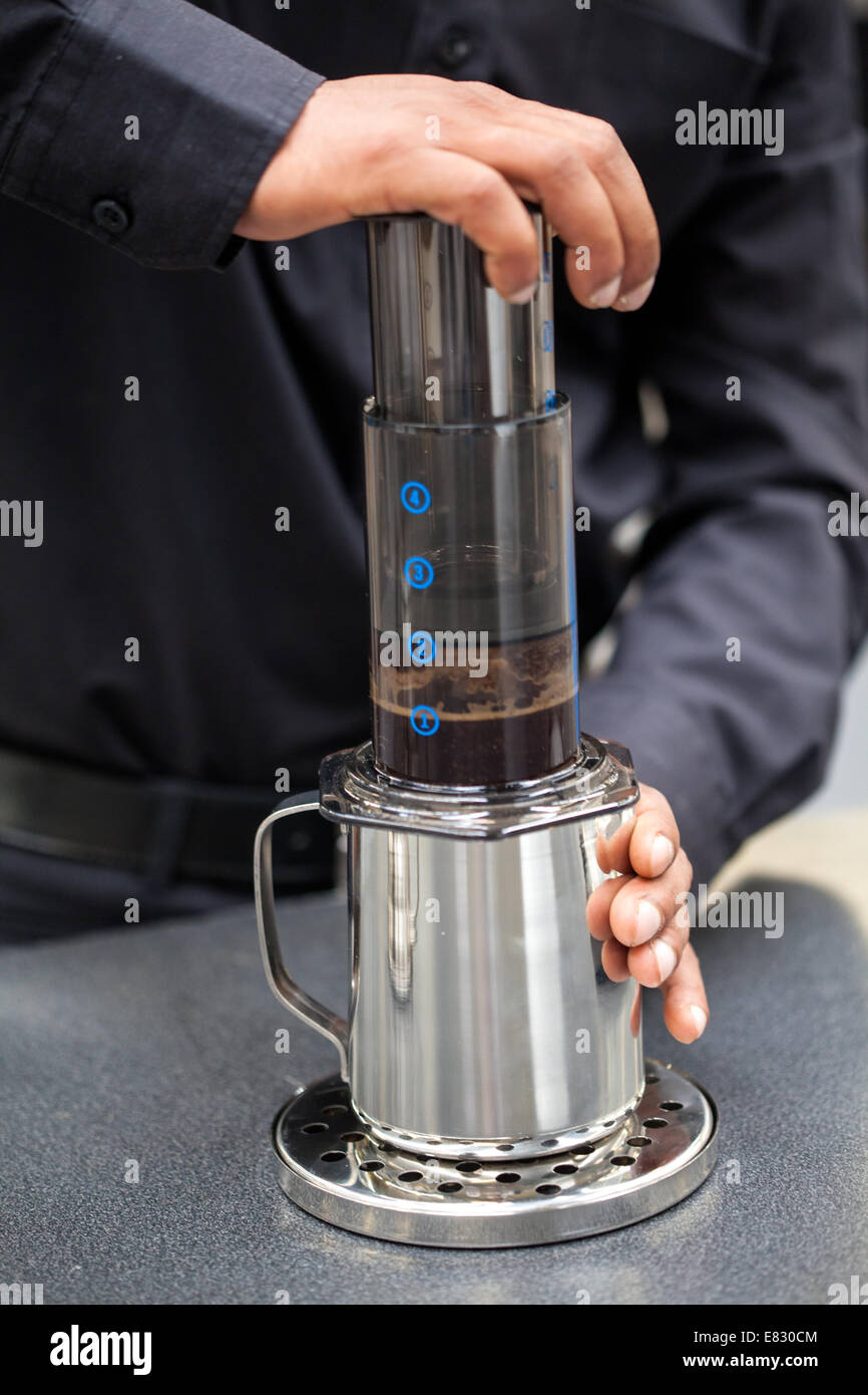 Freshly brewed coffee Stock Photo - Alamy