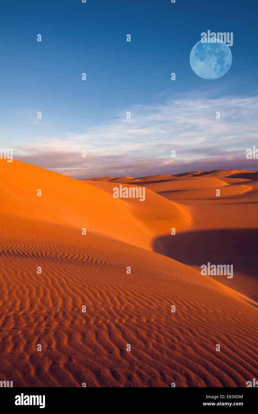 Arabian Desert Moon High Resolution Stock Photography and Images - Alamy