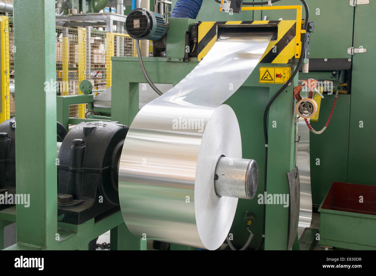 aluminum roll for press molding Stock Photo - Alamy