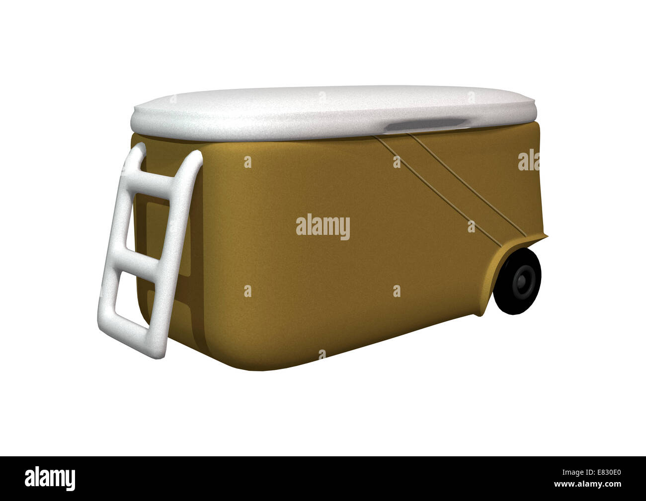 3D digital render of a cooler isolated on white background Stock Photo ...