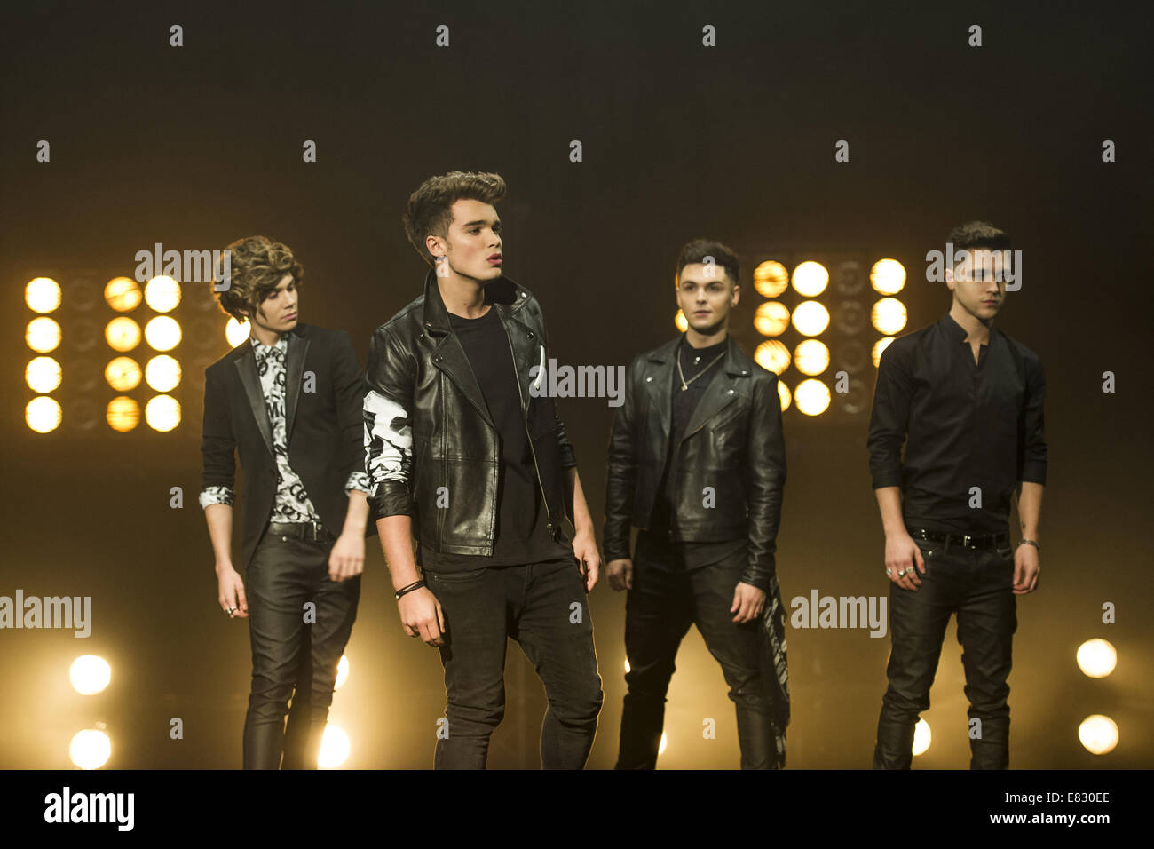 Union J pictured at various locations in London Featuring: George ...