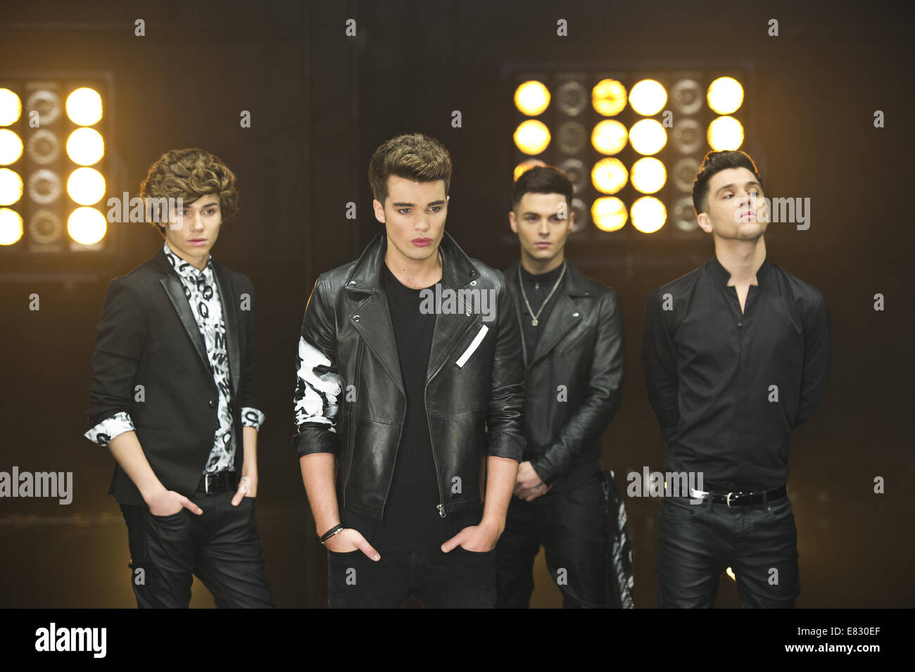 Union J pictured at various locations in London Featuring: George ...