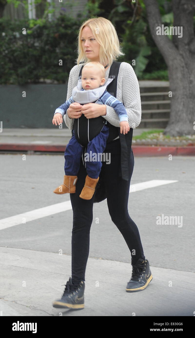 Malin Akerman out and about with son Sebastian in West Hollywood ...