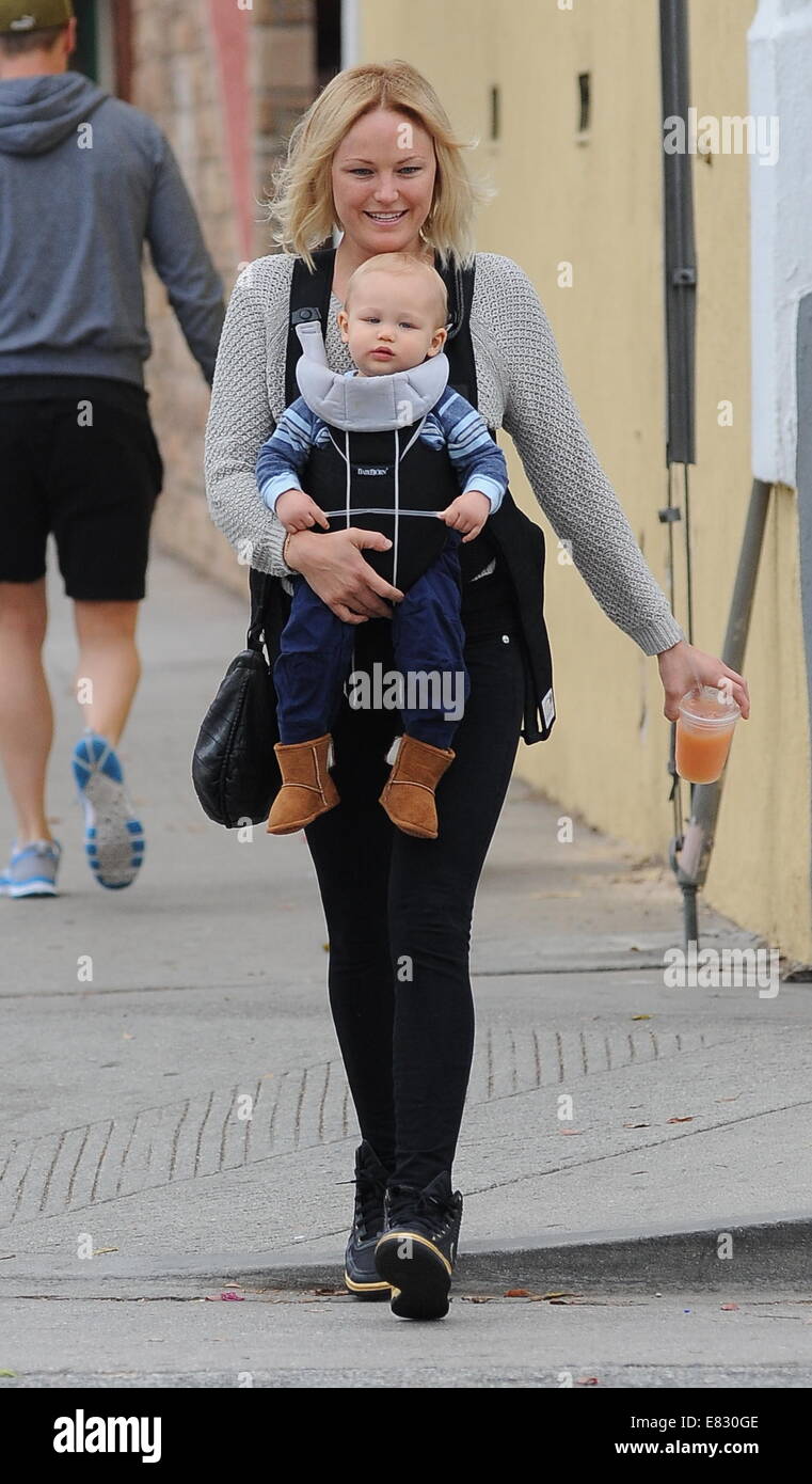 Malin Akerman out and about with son Sebastian in West Hollywood ...