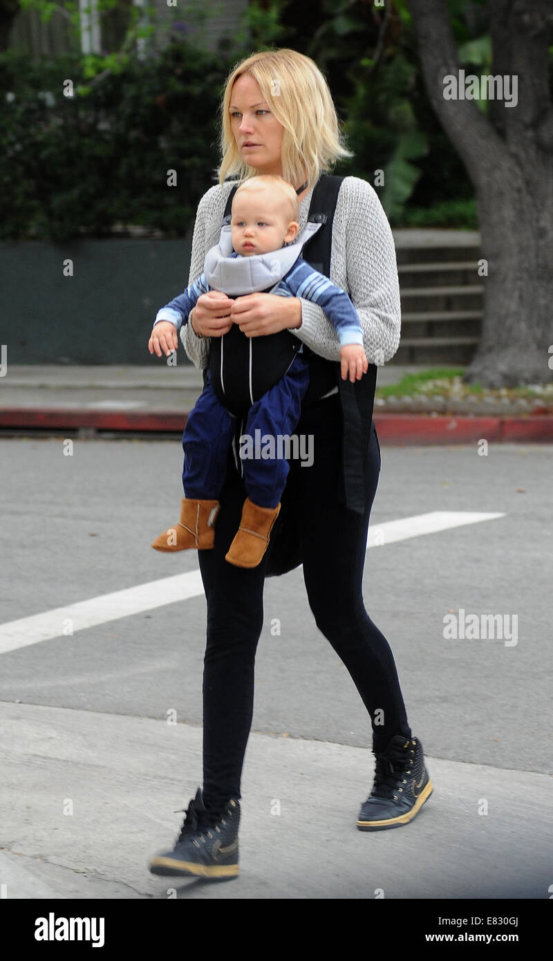 Malin Akerman out and about with son Sebastian in West Hollywood ...