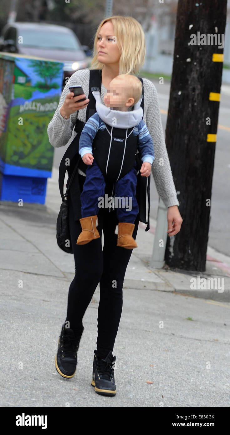 Malin Akerman out and about with son Sebastian in West Hollywood ...