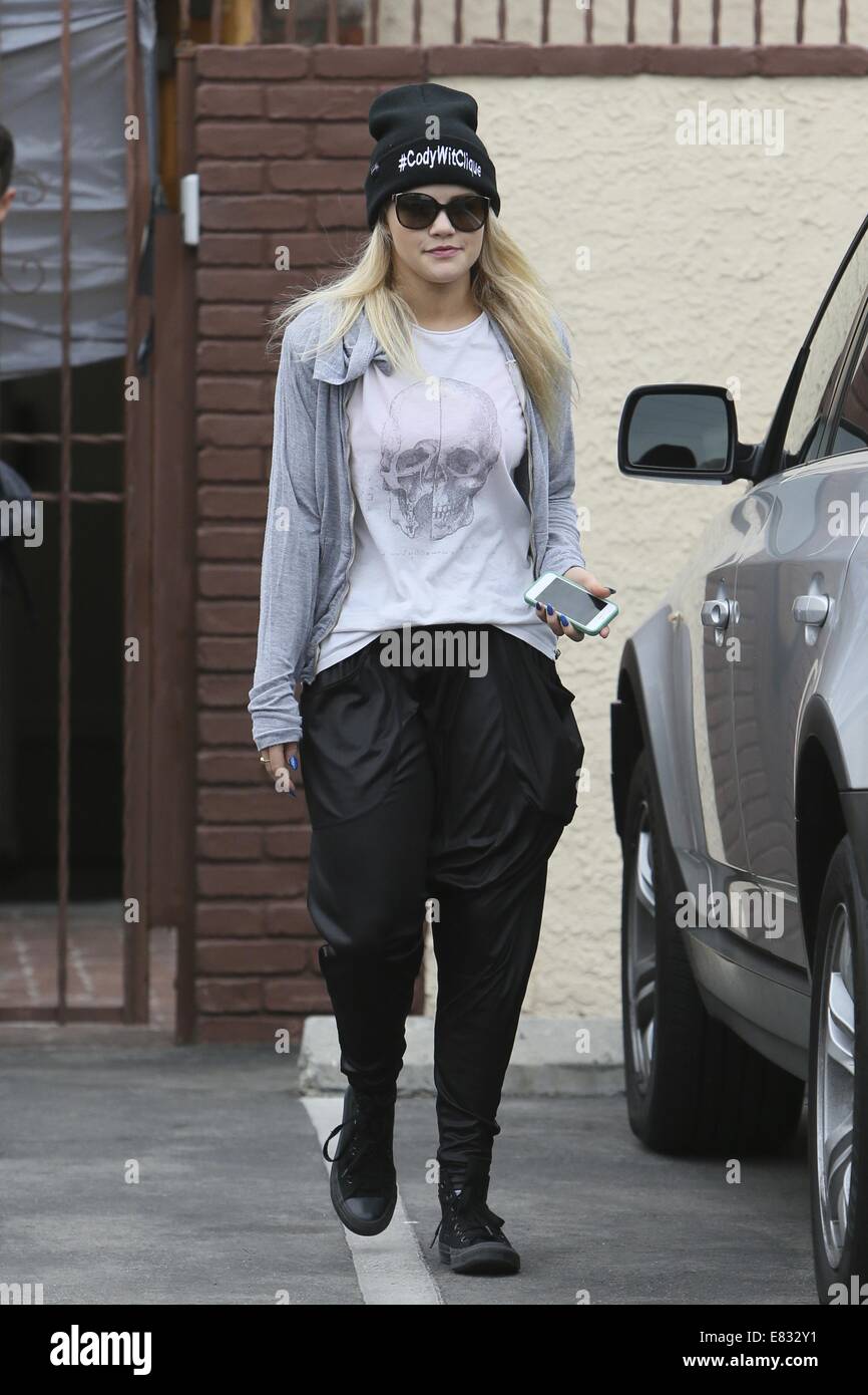 Witney Carson seen at dance rehearsals for television show Dancing with ...