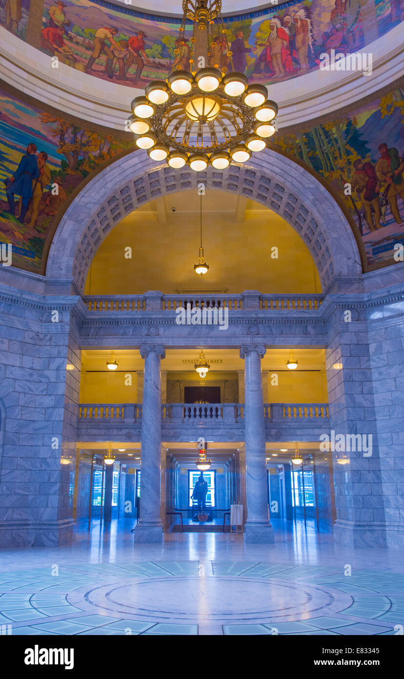 The State Capitol Building interior in Salt Lake City, Utah Stock Photo ...