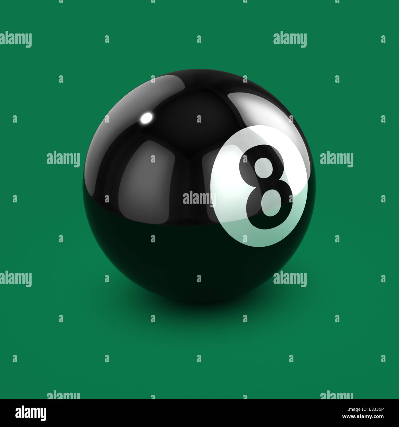 3d render of a black eight ball Stock Photo - Alamy