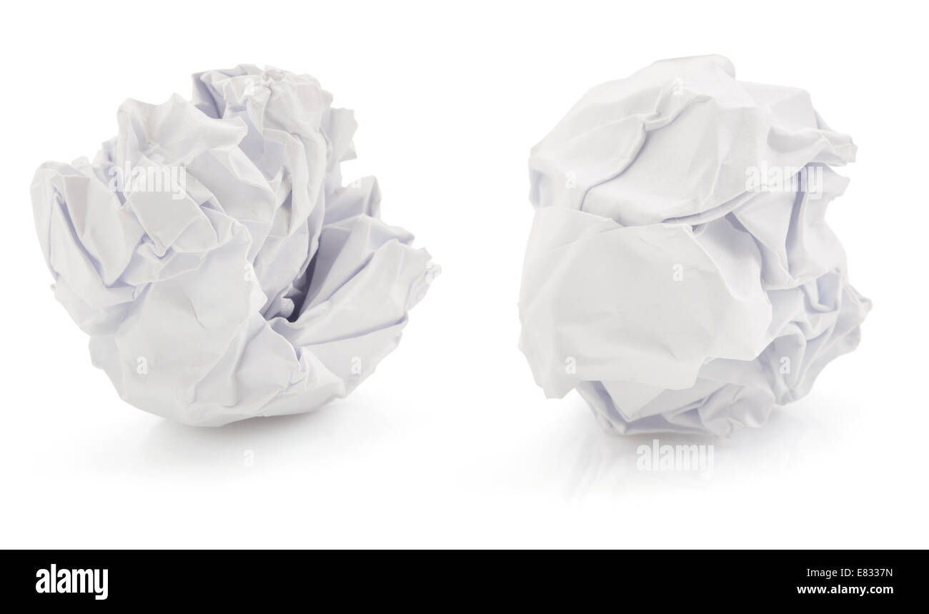 Crumpled paper ball hi-res stock photography and images - Alamy