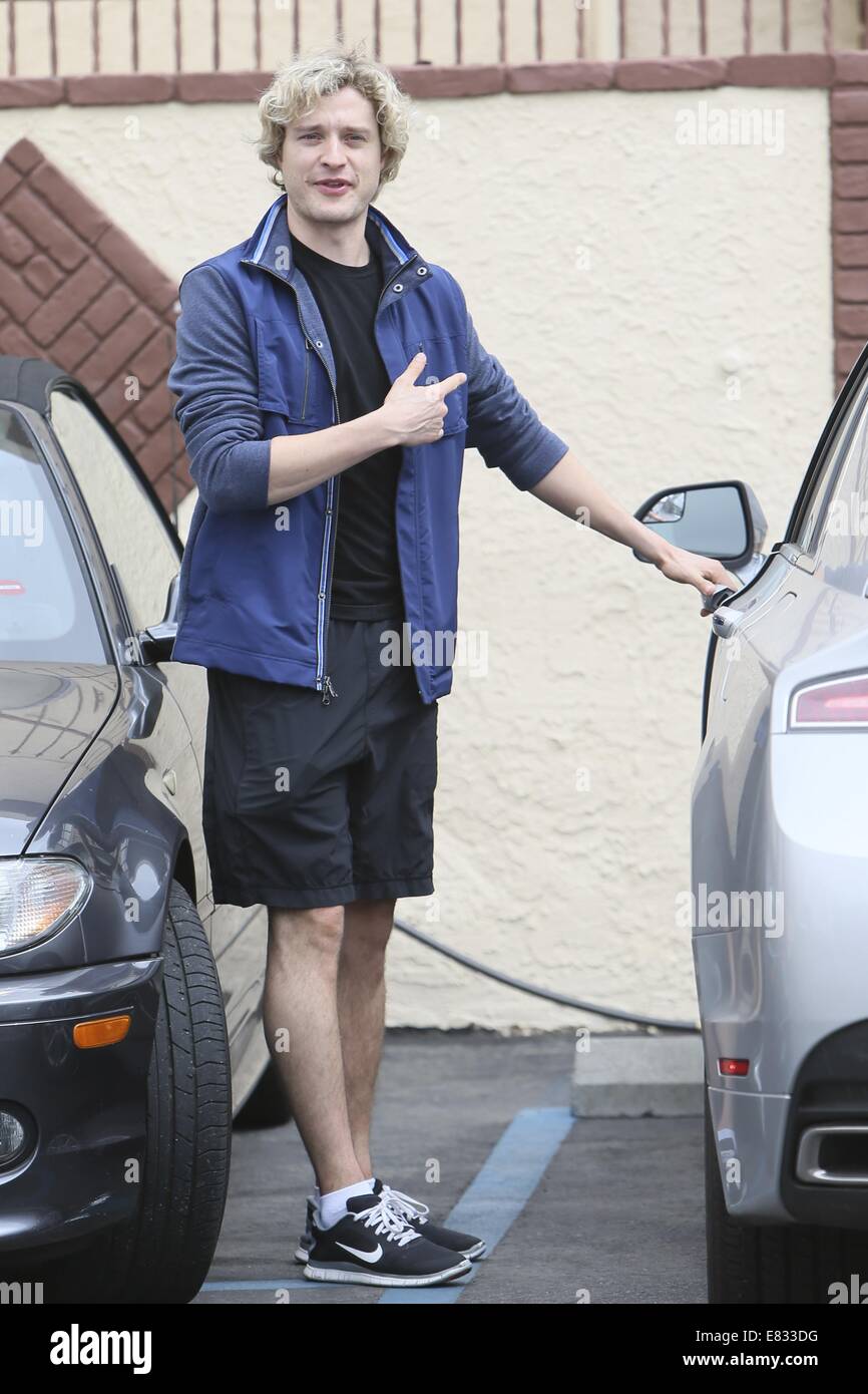 Charlie White seen at dance rehearsals for television show Dancing with ...