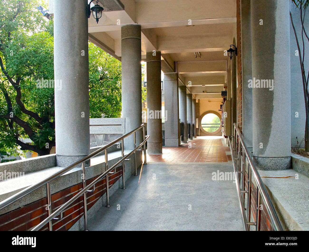School corridor closeup in the afternoon Stock Photo - Alamy