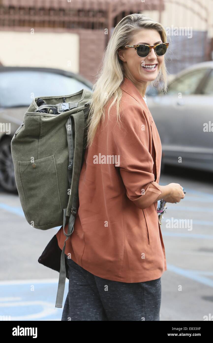 Emma Slater arriving at rehearsals for 'Dancing with the Stars ...